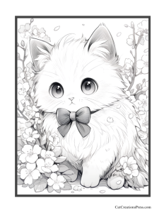 Kawaii Ragdoll Coloring Pages - Cat Creations Press
